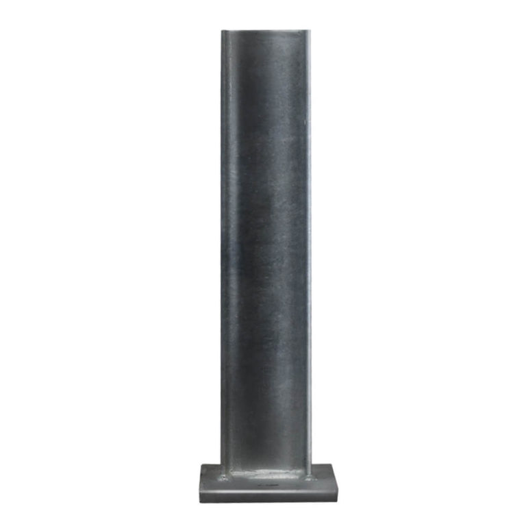 JQA-ipe-pfosten-51-5-cm-einfach-zum-aufduebeln-stahl-feuerverzinkt-front » Leitplanken-Discounter