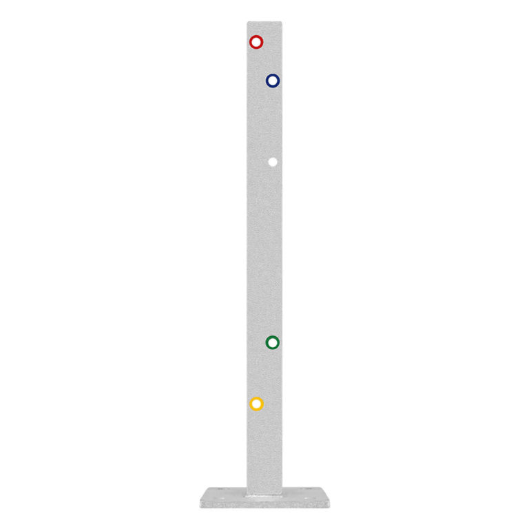 Multi-Pfosten, IPE 100, 75 cm hoch, für Leitplanken, 2SP, Stahl, zum Aufschrauben » Leitplanken ...